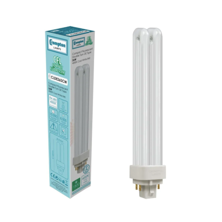 Crompton 26W 4000K G24q-3 4-Pin - Direct Lighting Supplies