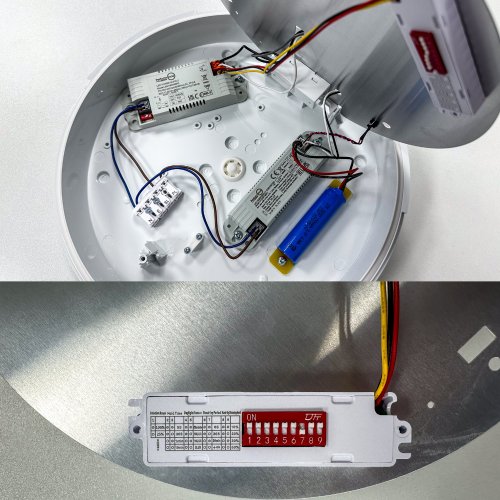 Emergency Motion Sensor Orion LED Polo Bulkhead Fitting 12/16w 3-CCT ...