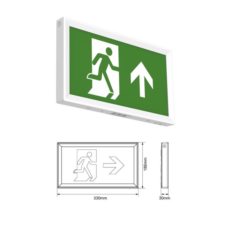 LED Emergency Exit Box 4w Maintained - Direct Lighting Supplies