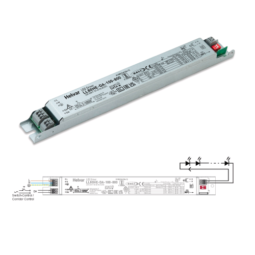 Dimmable Hydrus 4ft Single LED 19w Non-corrosive Fitting 3-CCT - Direct ...