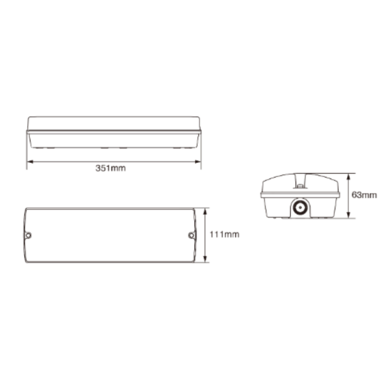 3.5w LED Maintained & Non-maintained 3hr Emergency Bulkhead - Direct ... 3.5w LED Maintained & Non-maintained 3hr Emergency Bulkhead - Direct ...